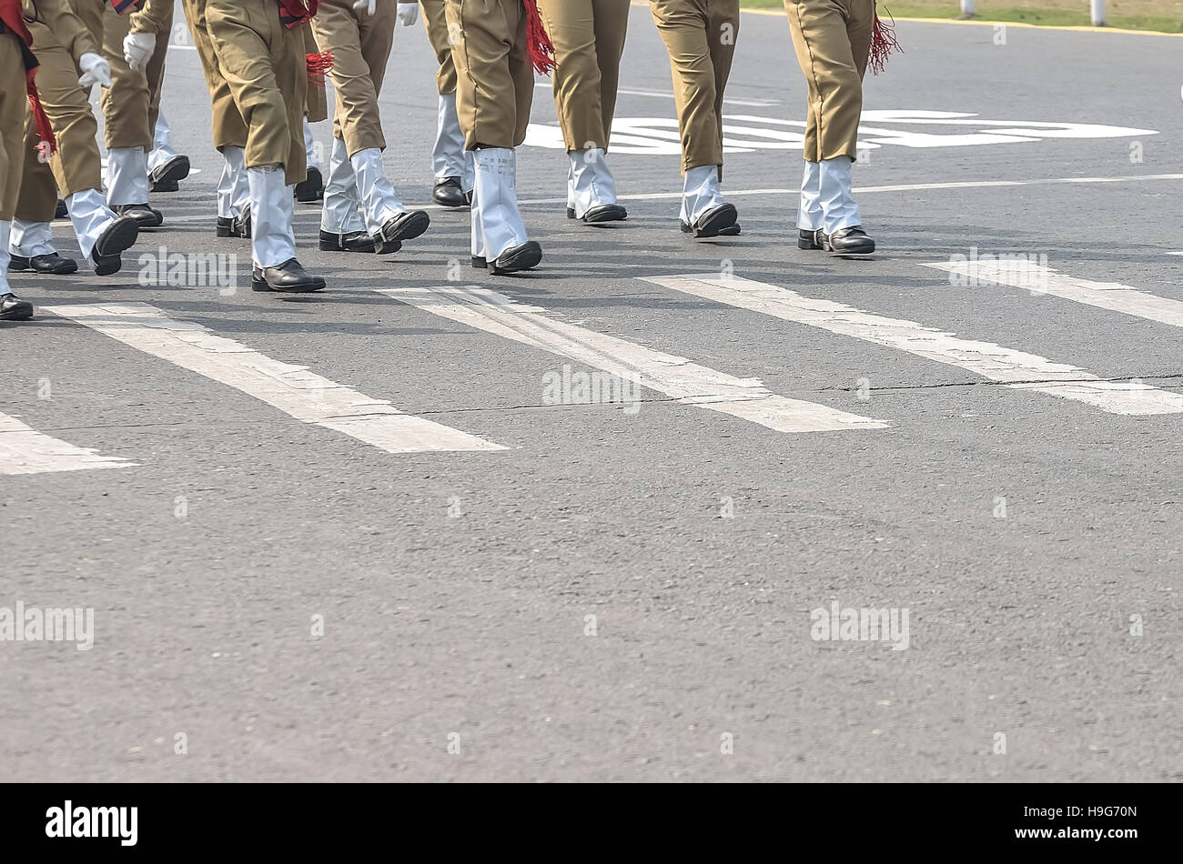 Soldiers Marching In An Army Parade Stock Photo - Alamy