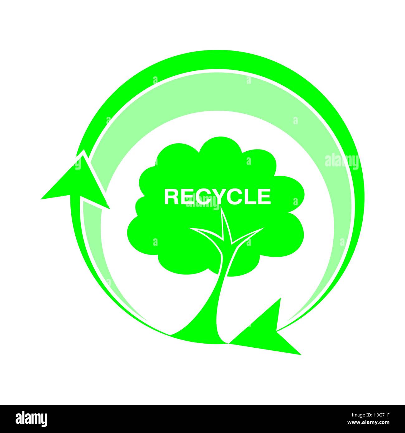 logo recycle ,tree icons vector illustration Stock Vector Image & Art ...