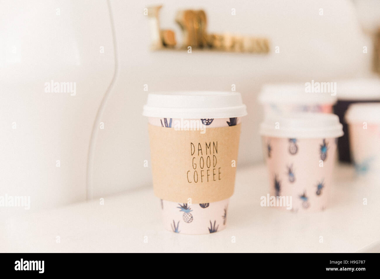 Damn good coffee Stock Photo - Alamy