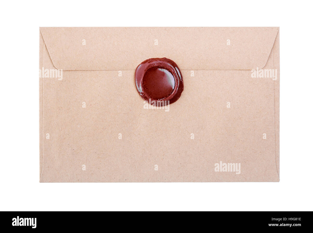 Post envelope on a white background Stock Photo - Alamy