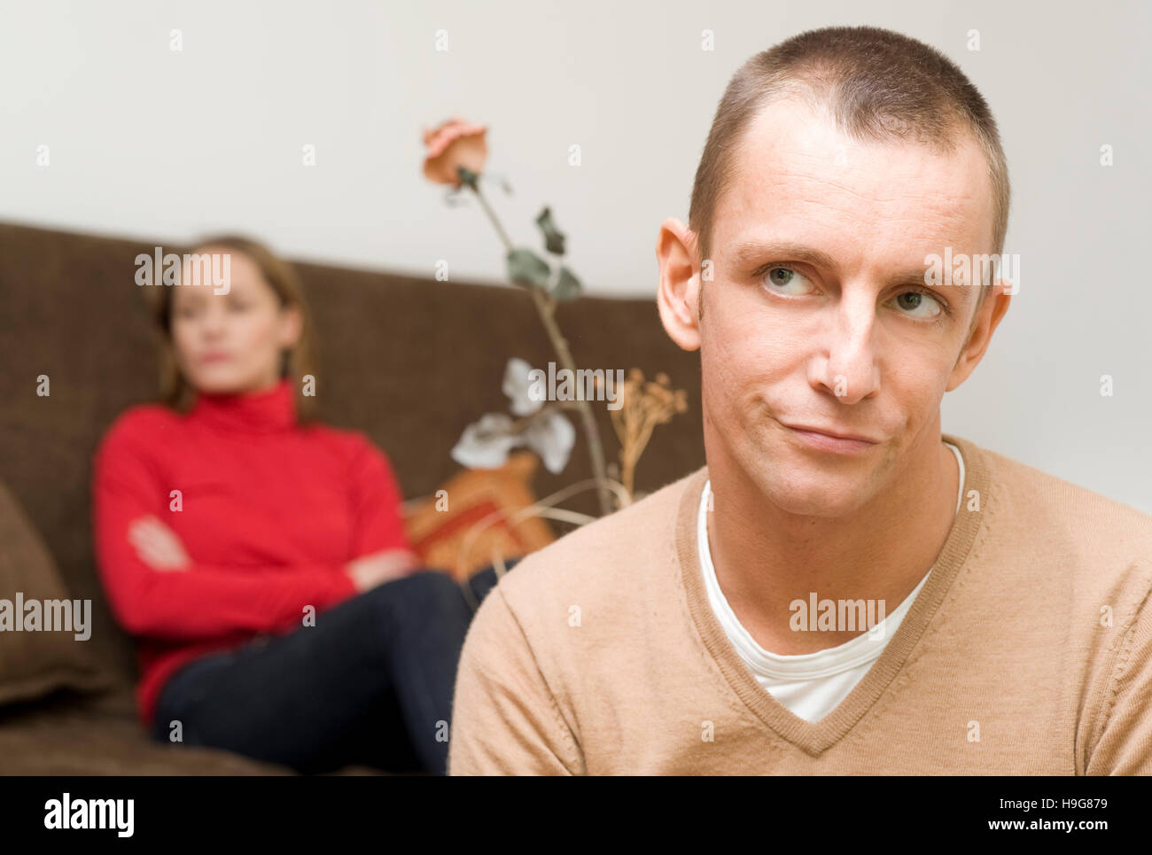 Symbolic picture for a crisis in a relationship Stock Photo - Alamy