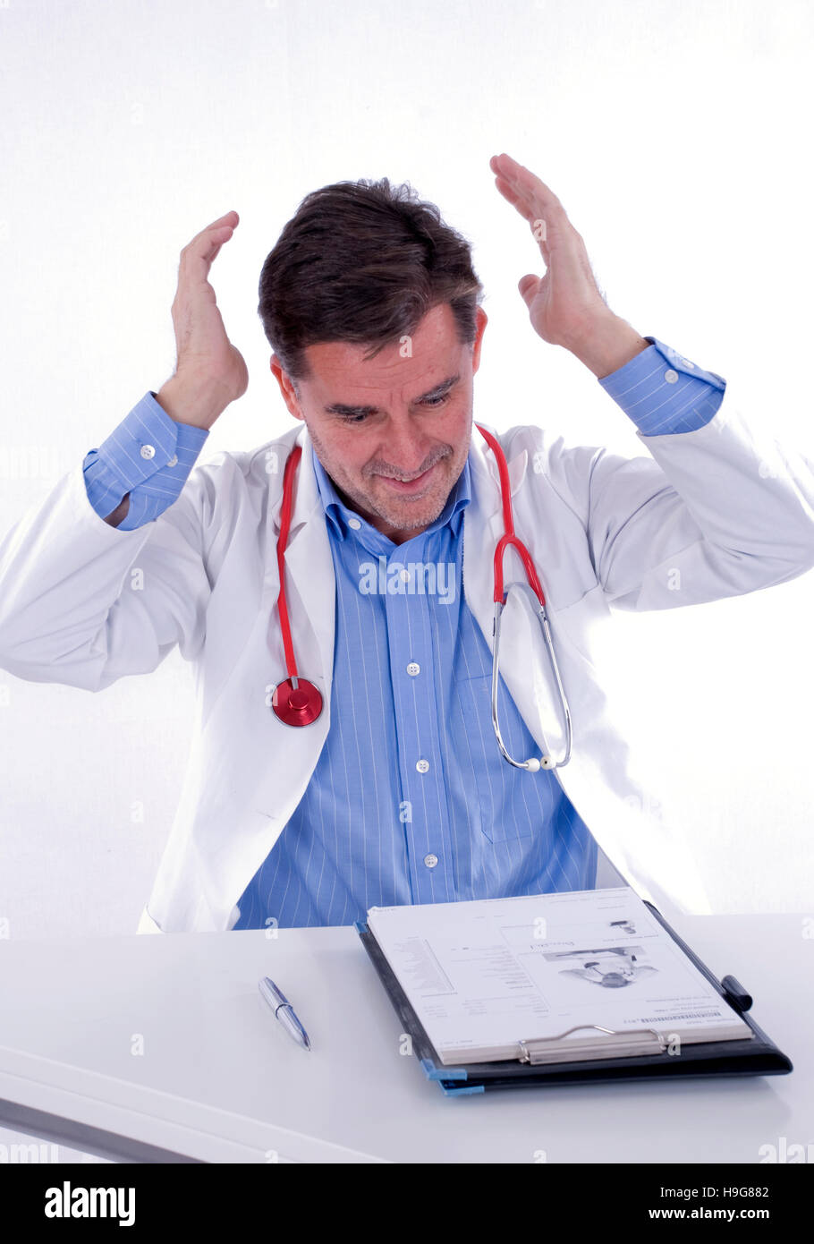 Exasperated doctor hi-res stock photography and images - Alamy