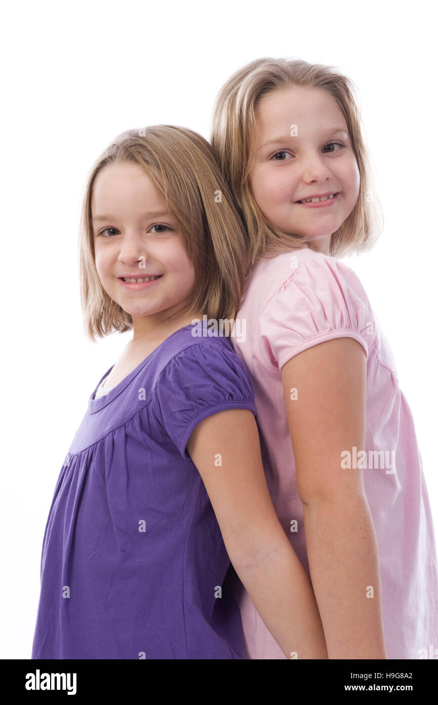 Two girls six years old hi-res stock photography and images - Alamy