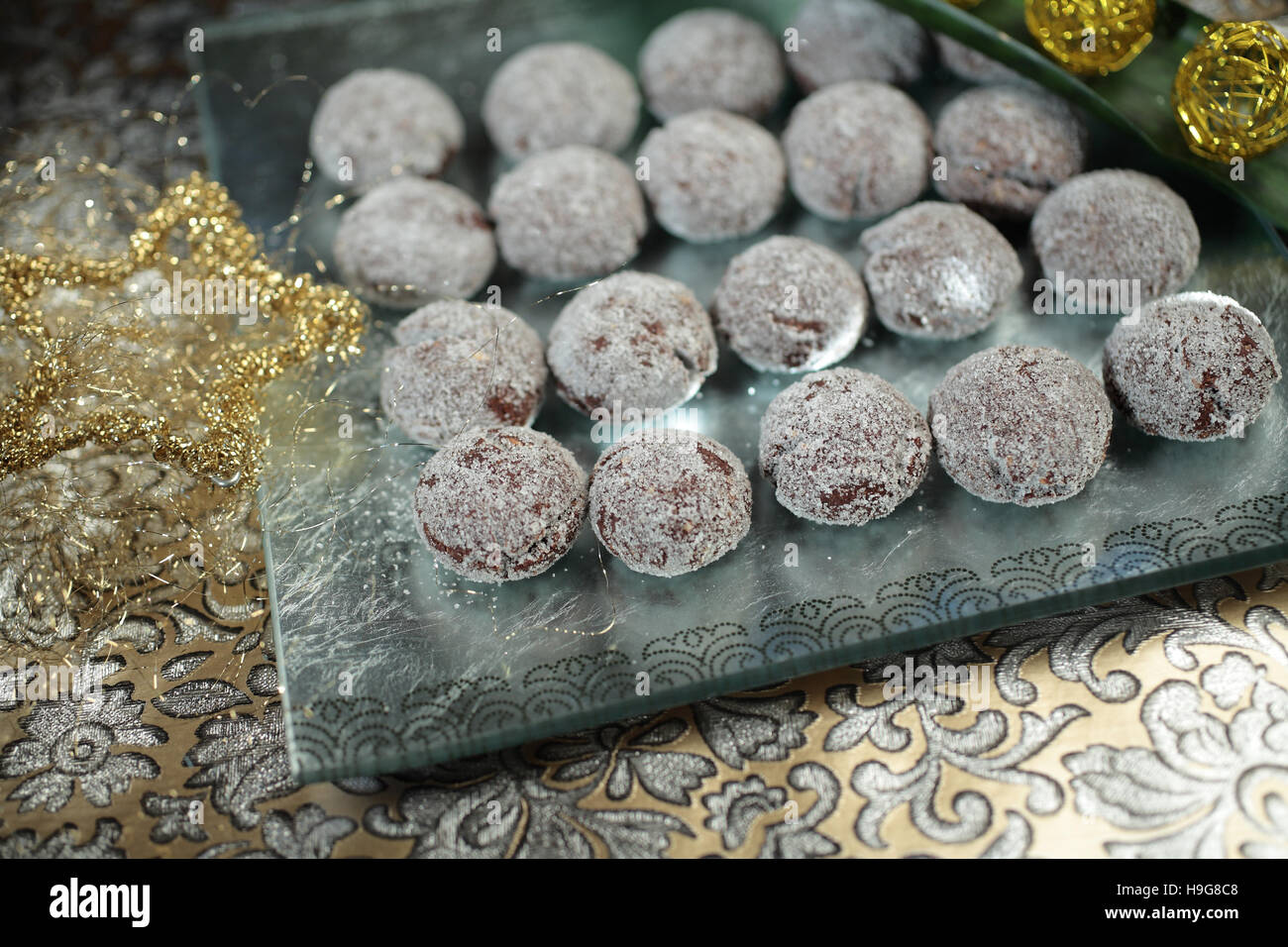 Chocolate biscuit balls hi-res stock photography and images - Alamy
