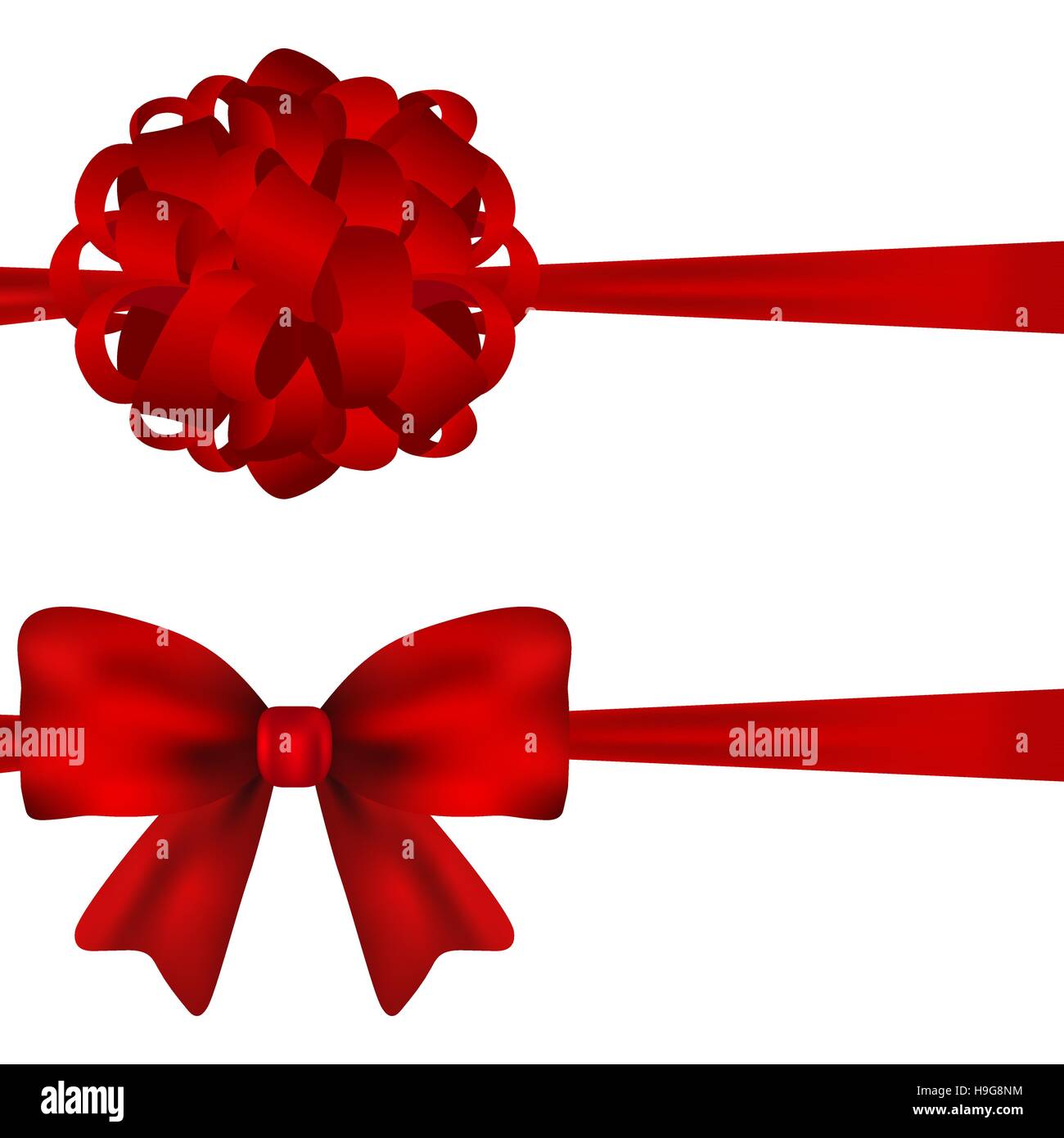 Red christmas bows on Stock Vector Images - Alamy