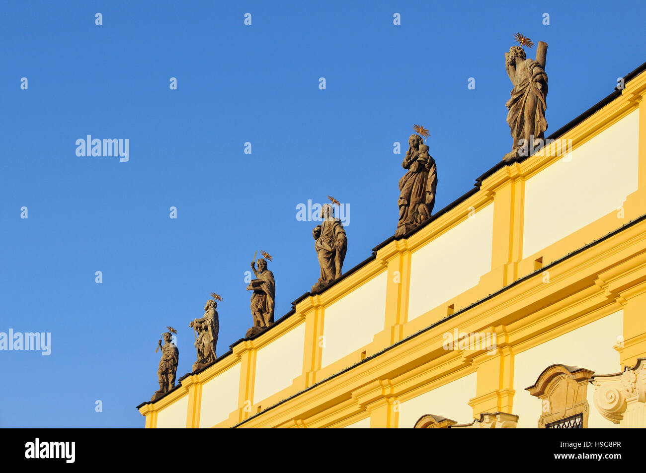 Baroque statues of saints, Baroque "Basilica Minor", Church of ...