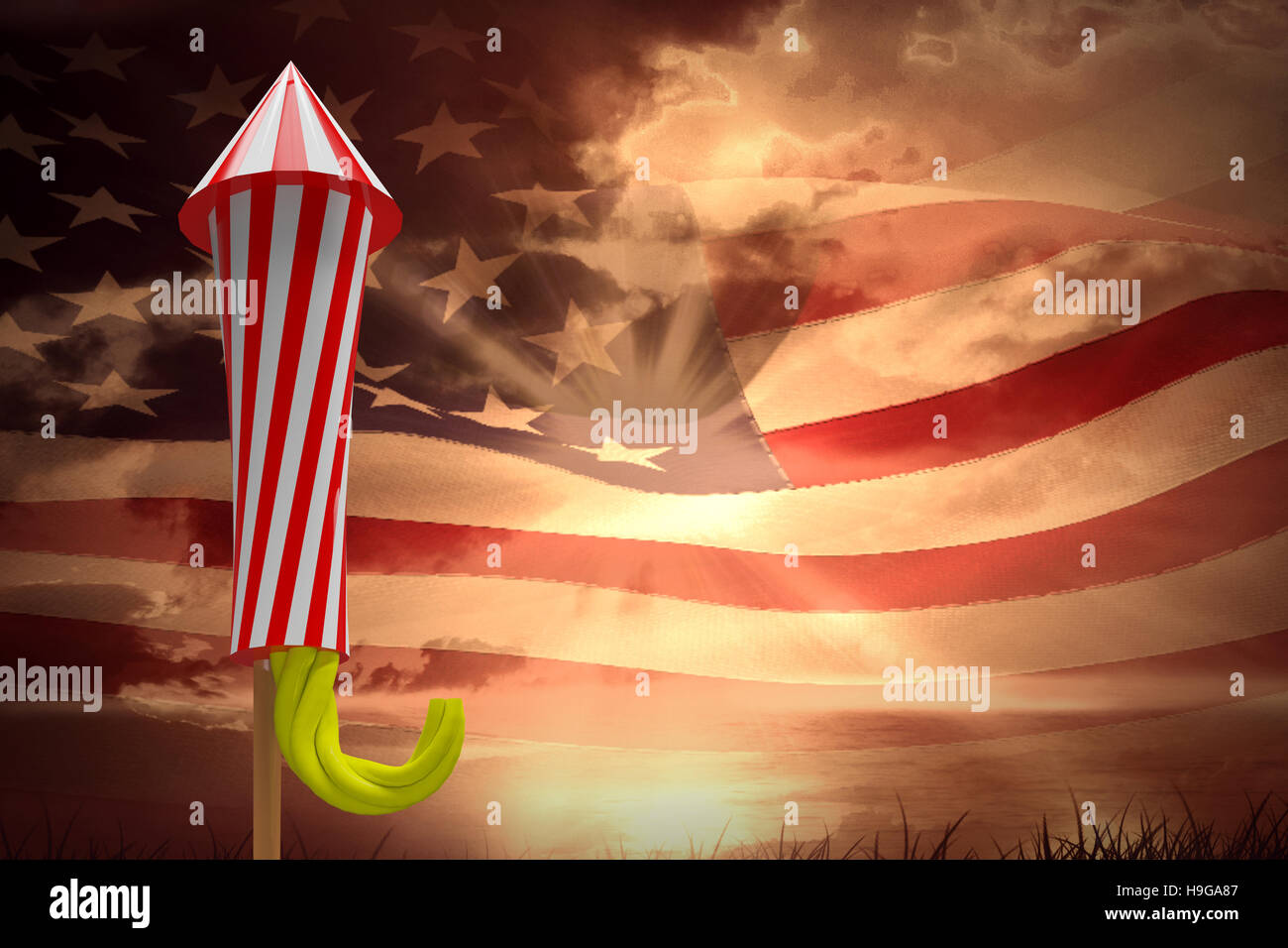 American firework hi-res stock photography and images - Alamy