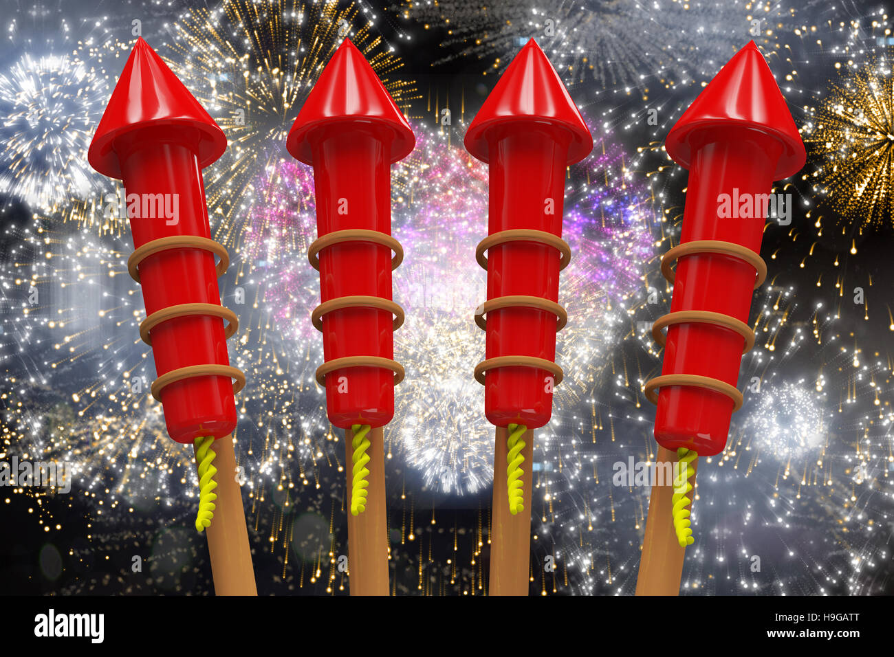Animated fireworks hi-res stock photography and images - Alamy