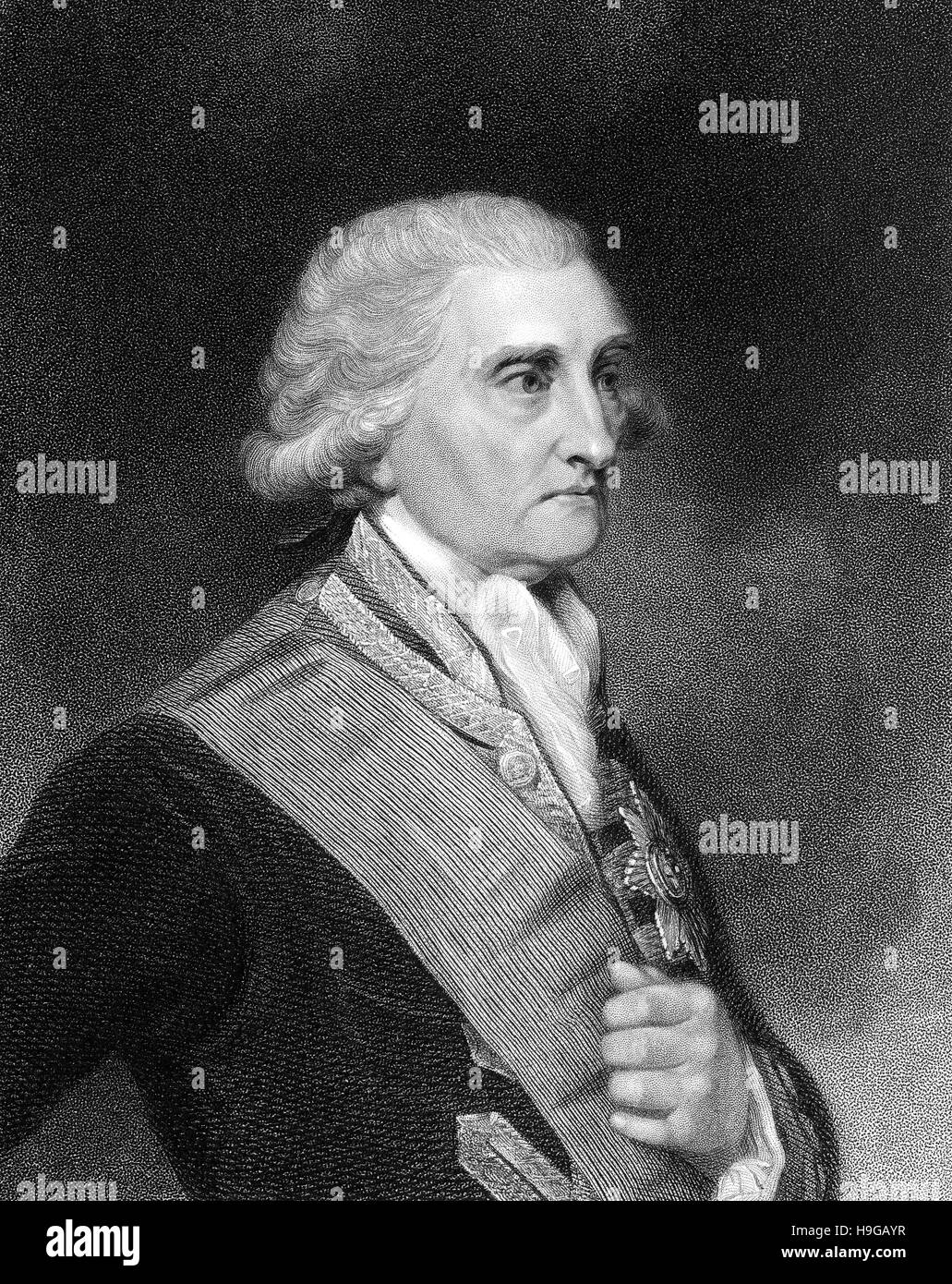 George Brydges Rodney, 1st Baron Rodney, 1718-1792, a British naval ...