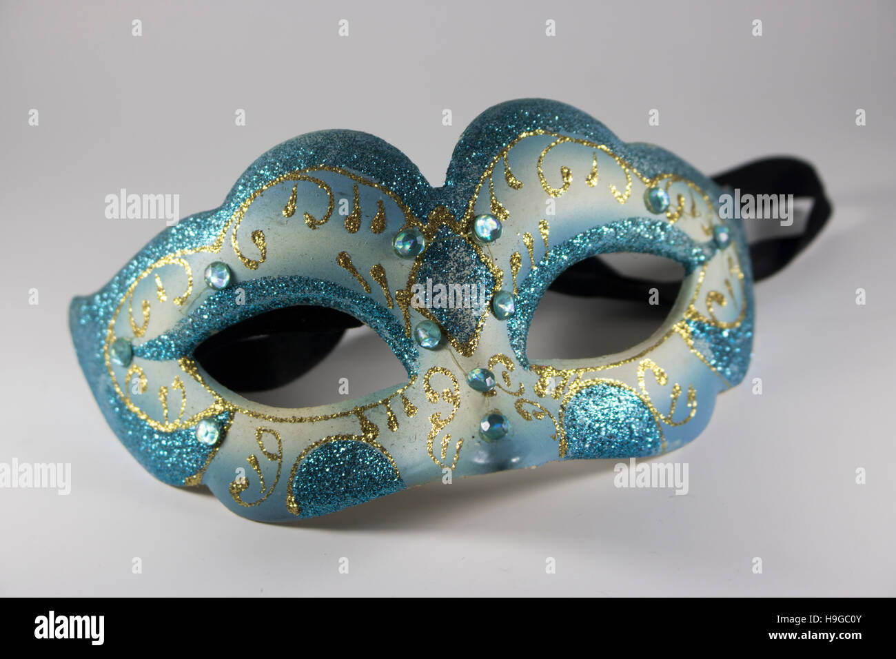 Blue Carnival mask masquerade on isolated background Stock Photo - Alamy