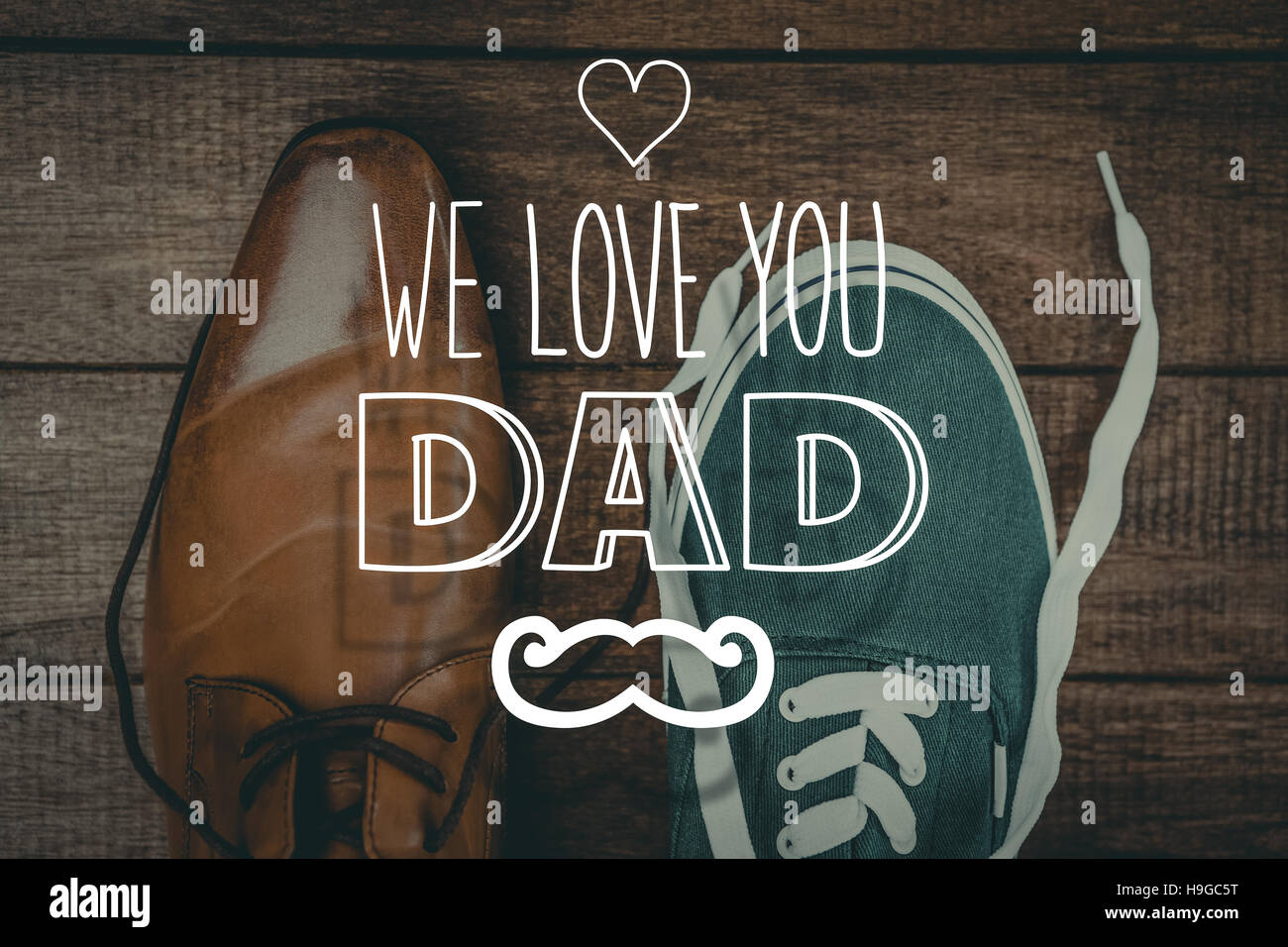 Composite image of fathers day greeting Stock Photo - Alamy