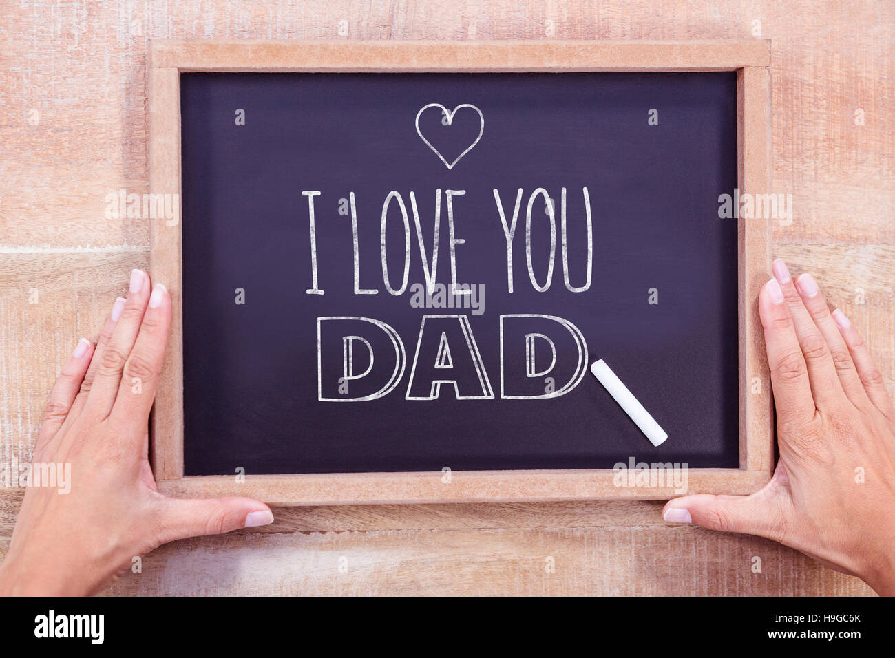 Composite image of fathers day greeting Stock Photo - Alamy
