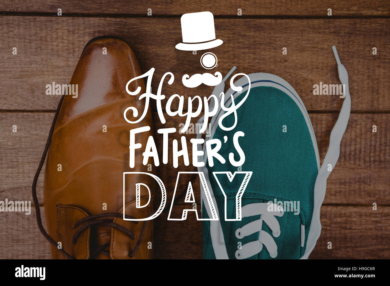 Composite image of fathers day greeting Stock Photo - Alamy