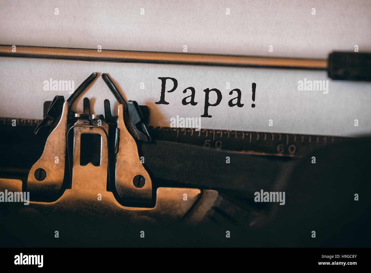 Papa written on paper Stock Photo - Alamy