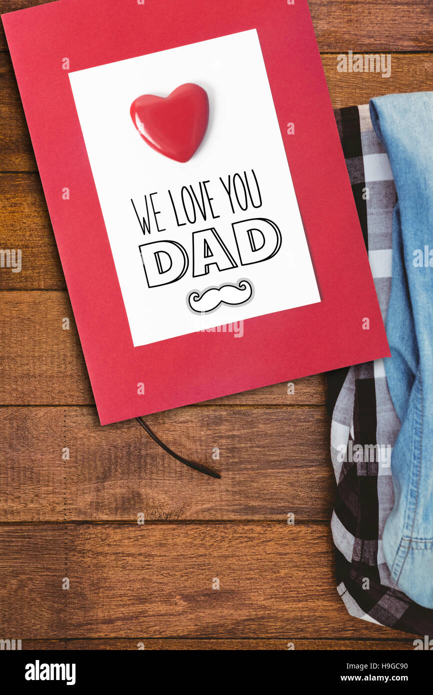 Composite image of fathers day greeting Stock Photo - Alamy