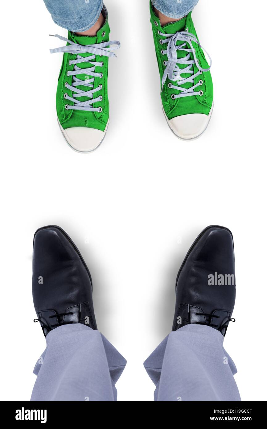 The feet of runners Cut Out Stock Images & Pictures - Alamy