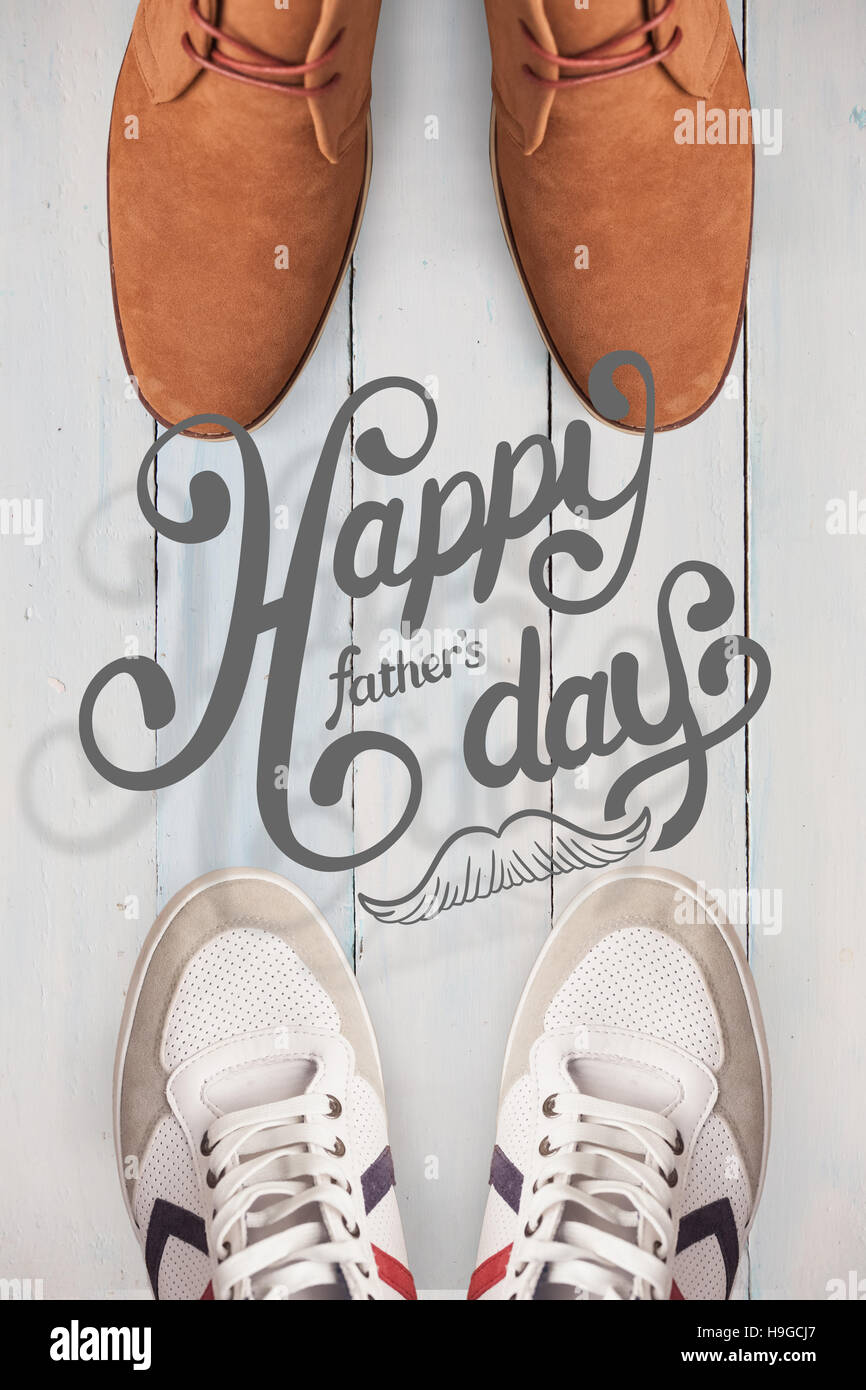 Composite image of fathers day greeting Stock Photo - Alamy