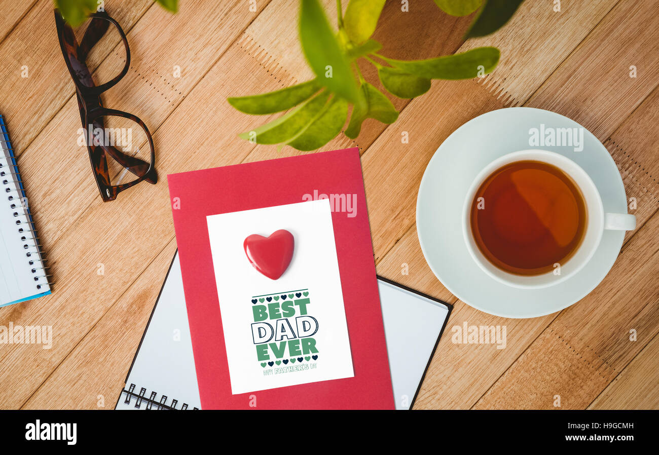 Composite image of fathers day greeting Stock Photo - Alamy