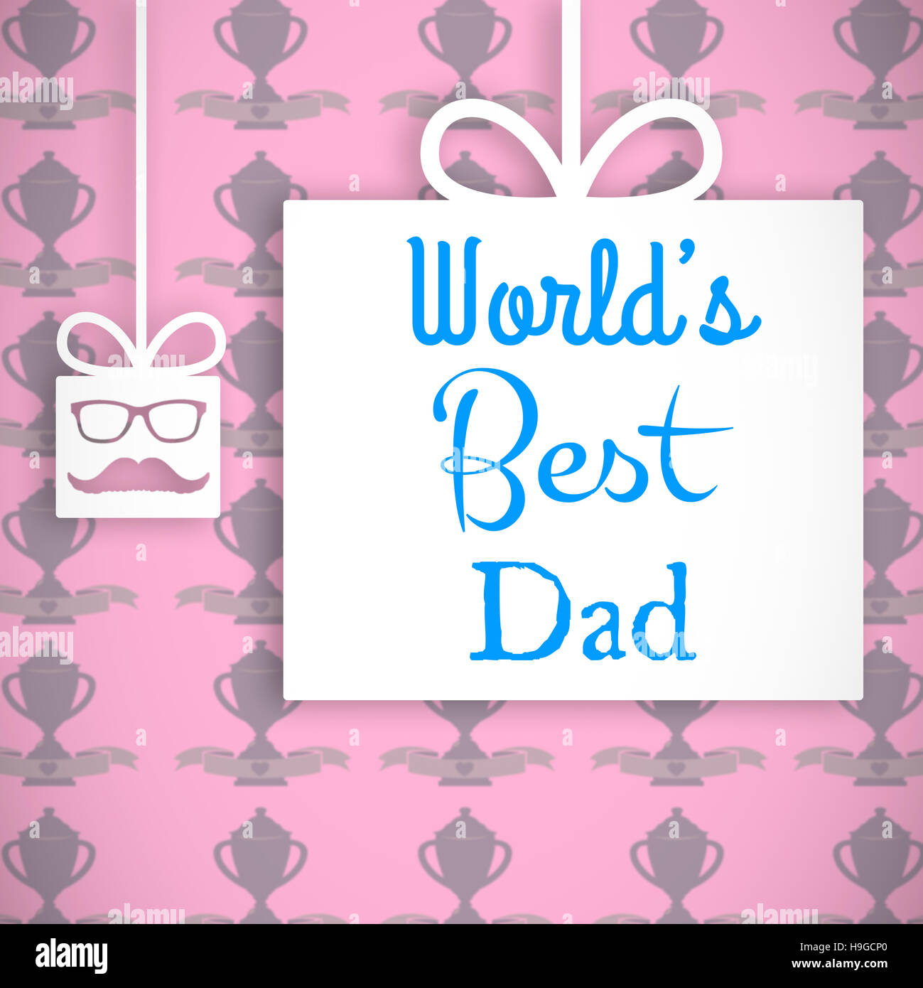 Worlds best dad message Stock Photo - Alamy