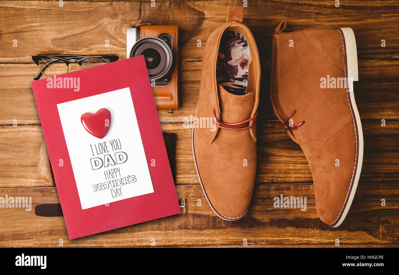 Composite image of fathers day greeting Stock Photo - Alamy
