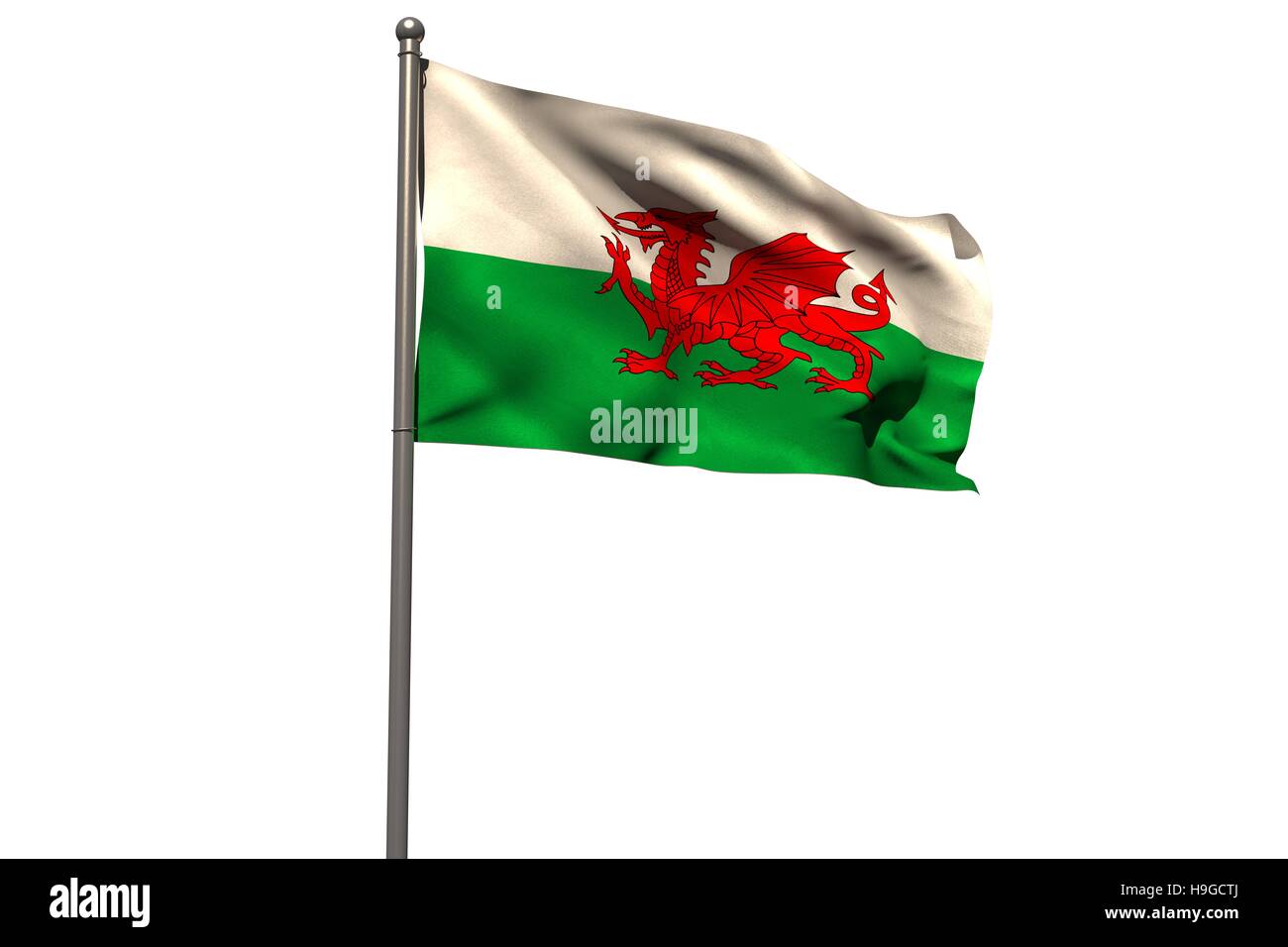 Flag of wales Cut Out Stock Images & Pictures - Alamy