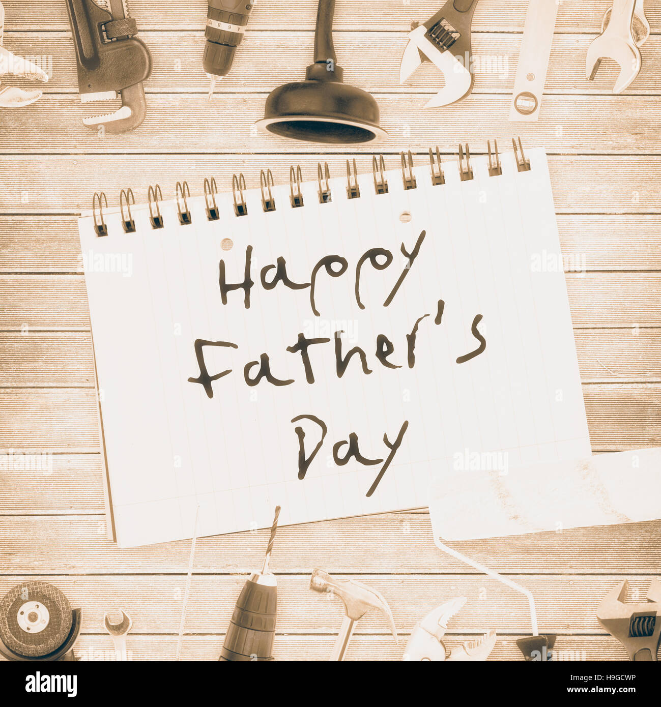 Composite image of happy fathers day Stock Photo - Alamy