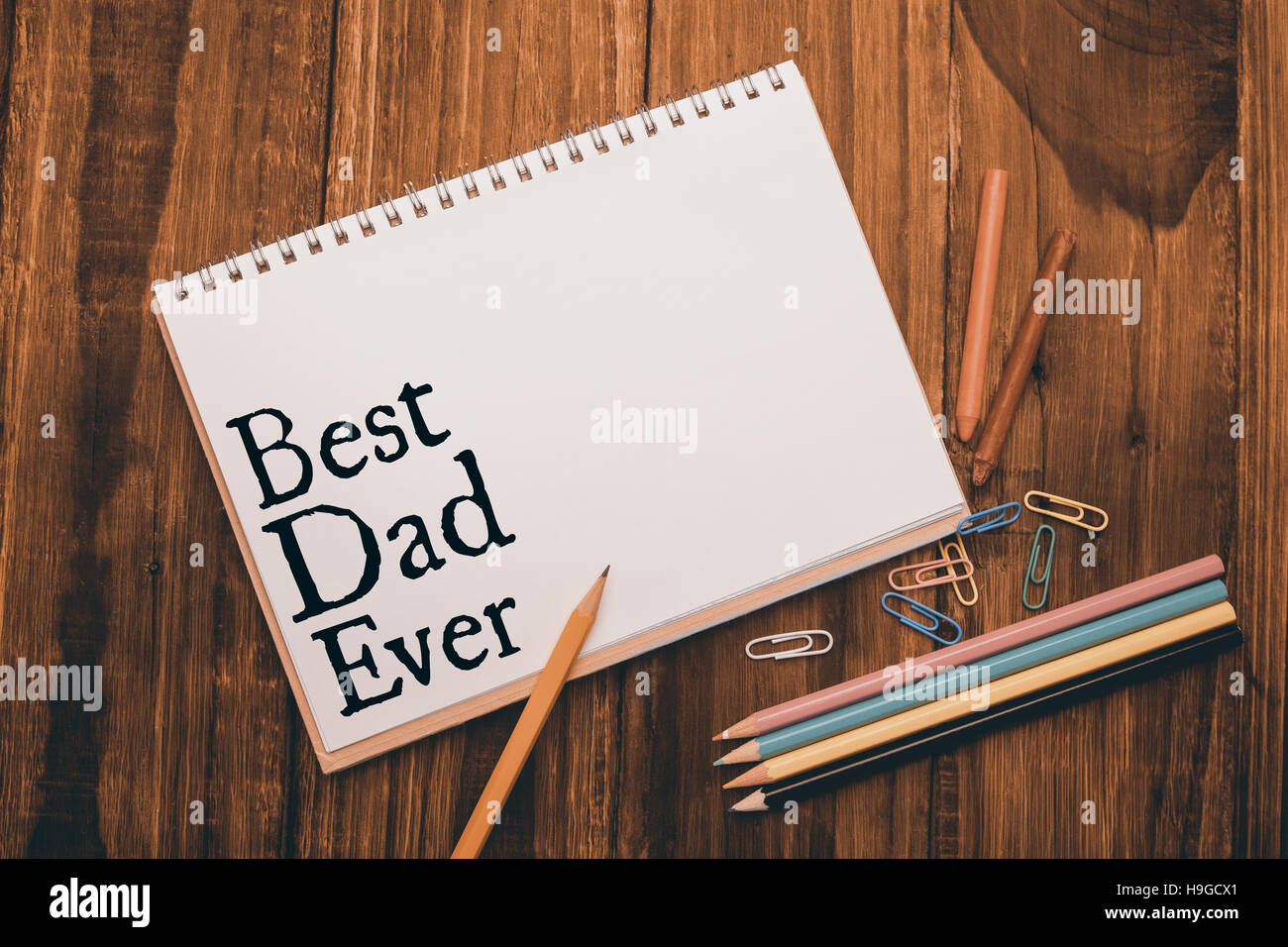 Composite image of best dad ever Stock Photo - Alamy