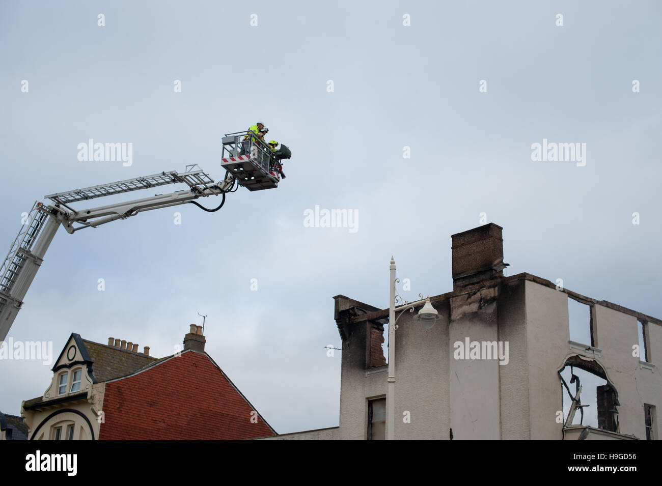 Fireman Ladder Rescue Building High Resolution Stock Photography and ...