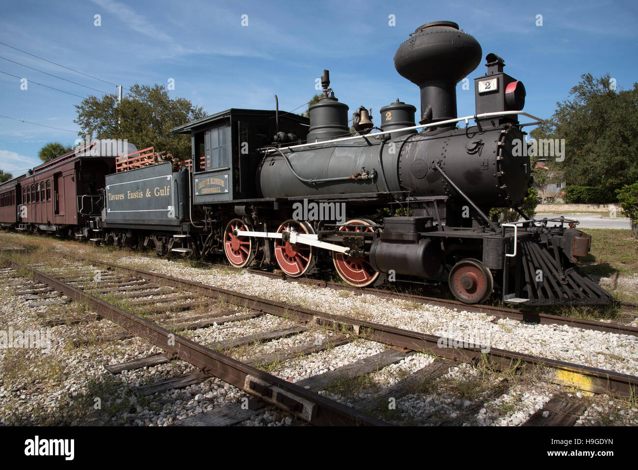 Mount Dora Florida USA - The Tavares Eustis & Gulf railroad train ...