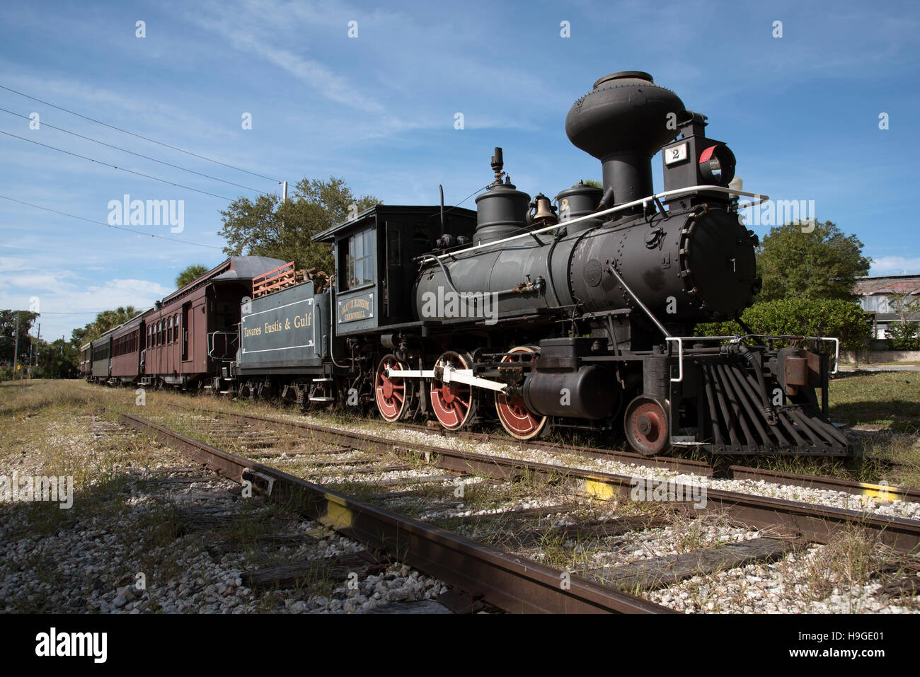 Mount Dora Florida USA - The Tavares Eustis & Gulf railroad train ...