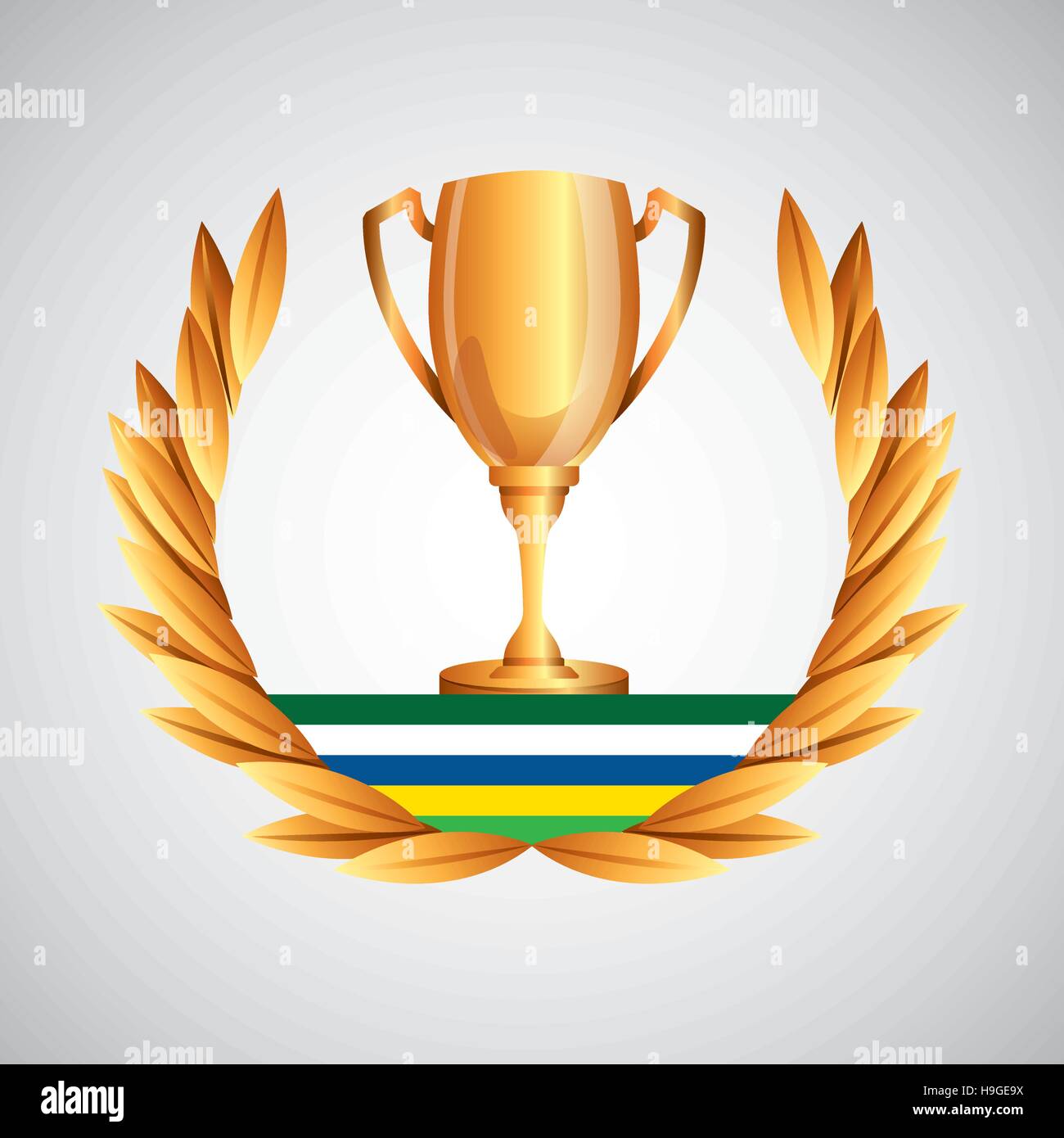 trophy olympic games emblem vector illustration eps 10 Stock Vector ...