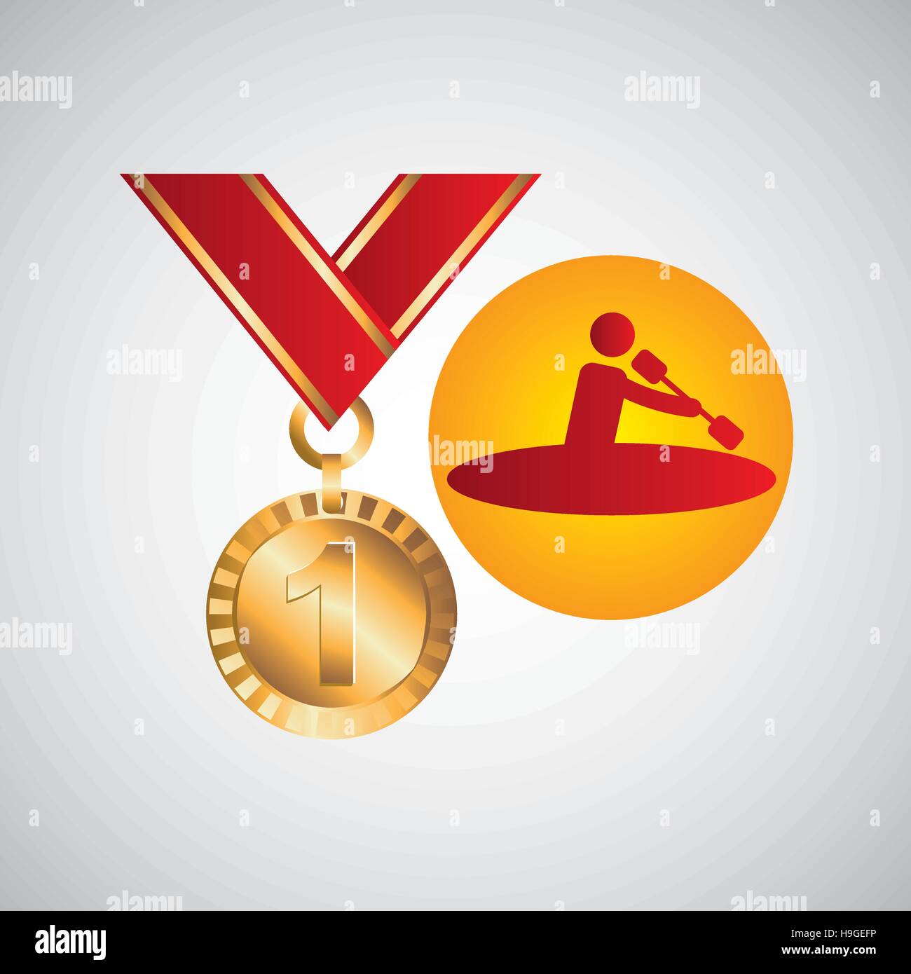 Olympic gold medal rowing Stock Vector Images - Alamy