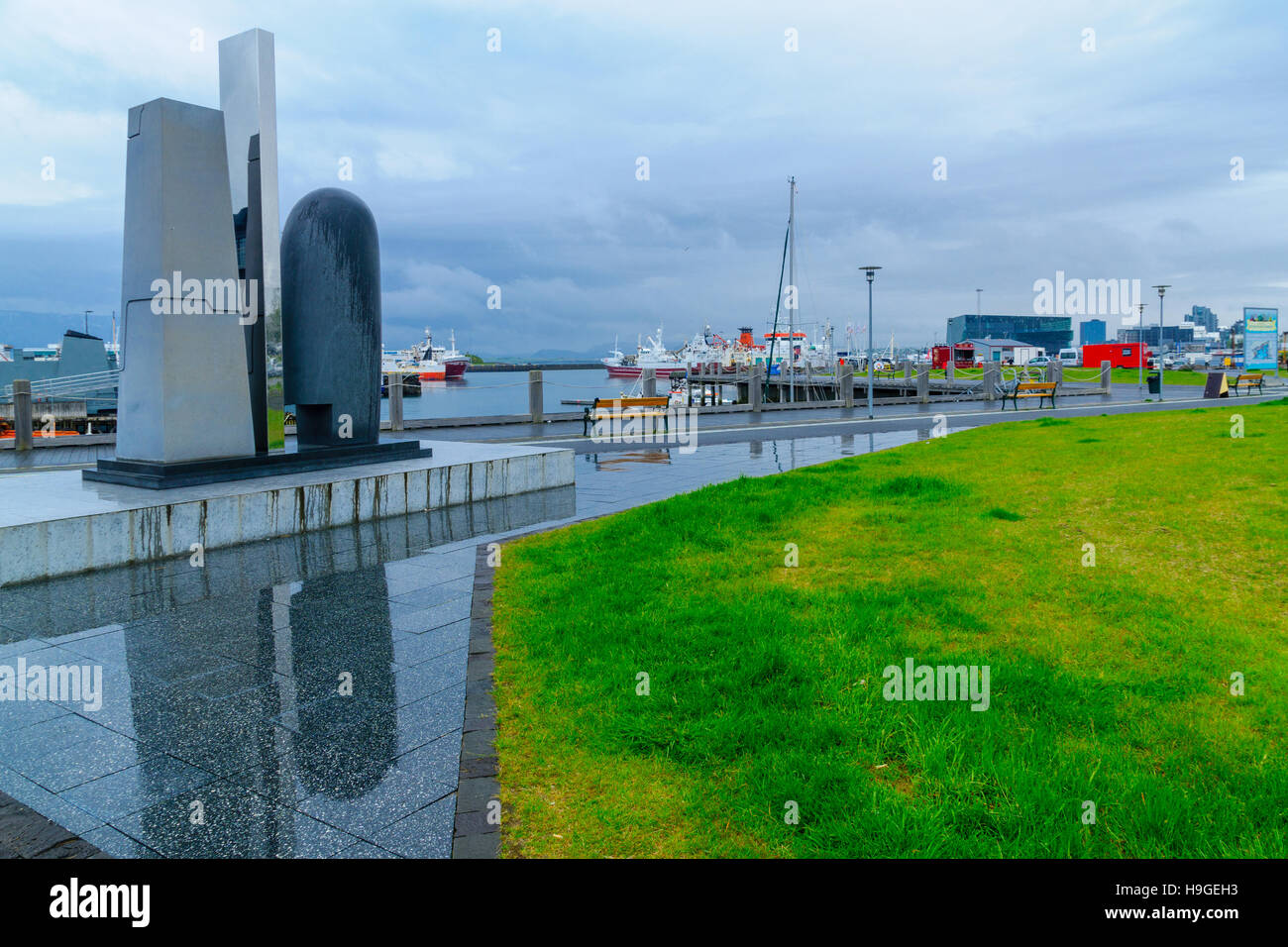 REYKJAVIK, ICELAND - JUNE 10, 2016: The EVE Online Monument in the ...