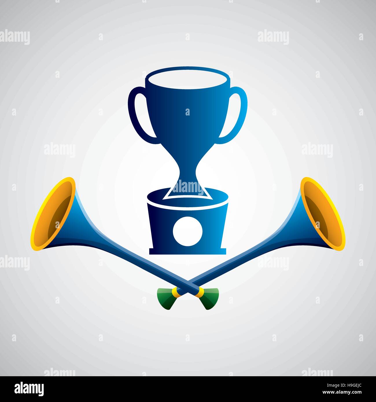 trophy sport olympic blue badge vector illustration eps 10 Stock Vector ...