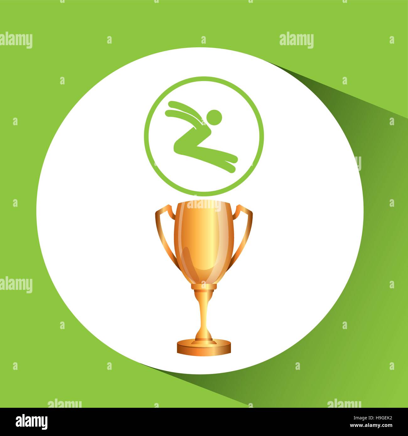 Victory celebration long jump Stock Vector Images - Alamy