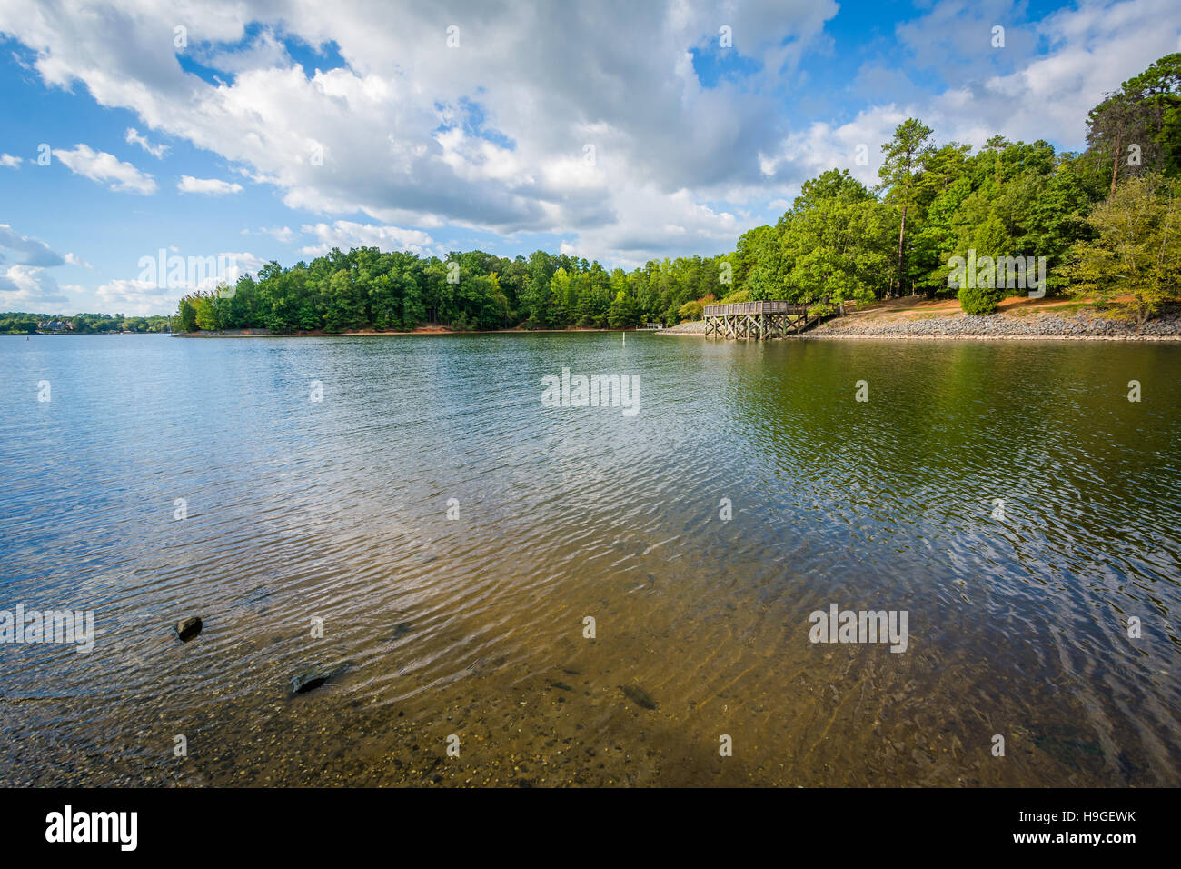 Lake Wylie, at McDowell Nature Preserve, in Charlotte, North Carolina ...