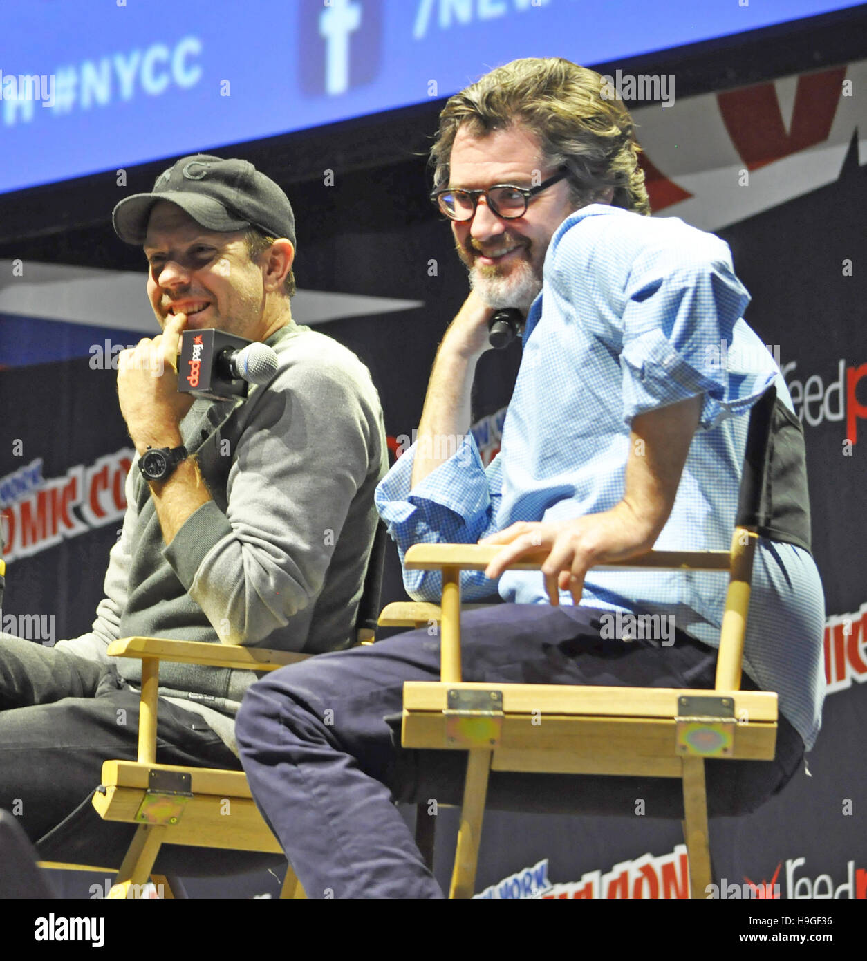 NY, NY. October 9 2016. Cast and creators of "Son of Zorn" at the NYCC ...