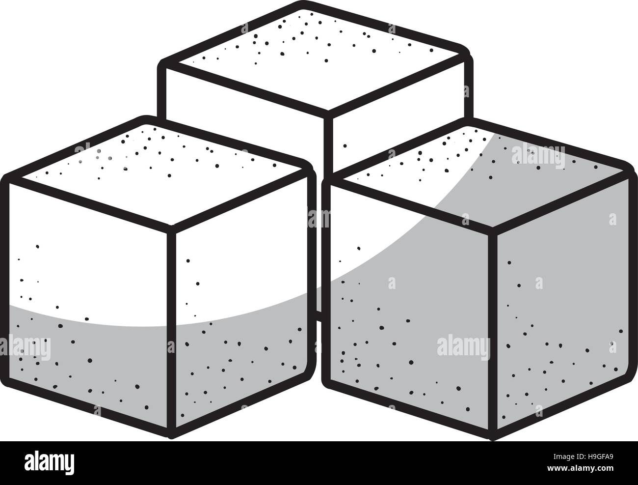 Cube Sugar Vector Vectors High Resolution Stock Photography and Images ...