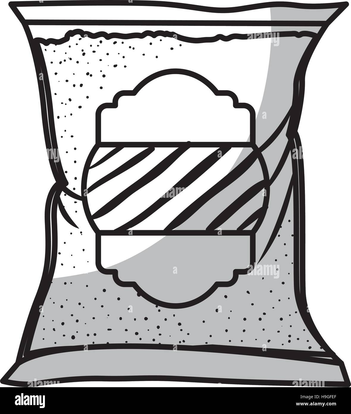 Sugar bag icon. Dessert sweet candy food and organic theme. Isolated ...