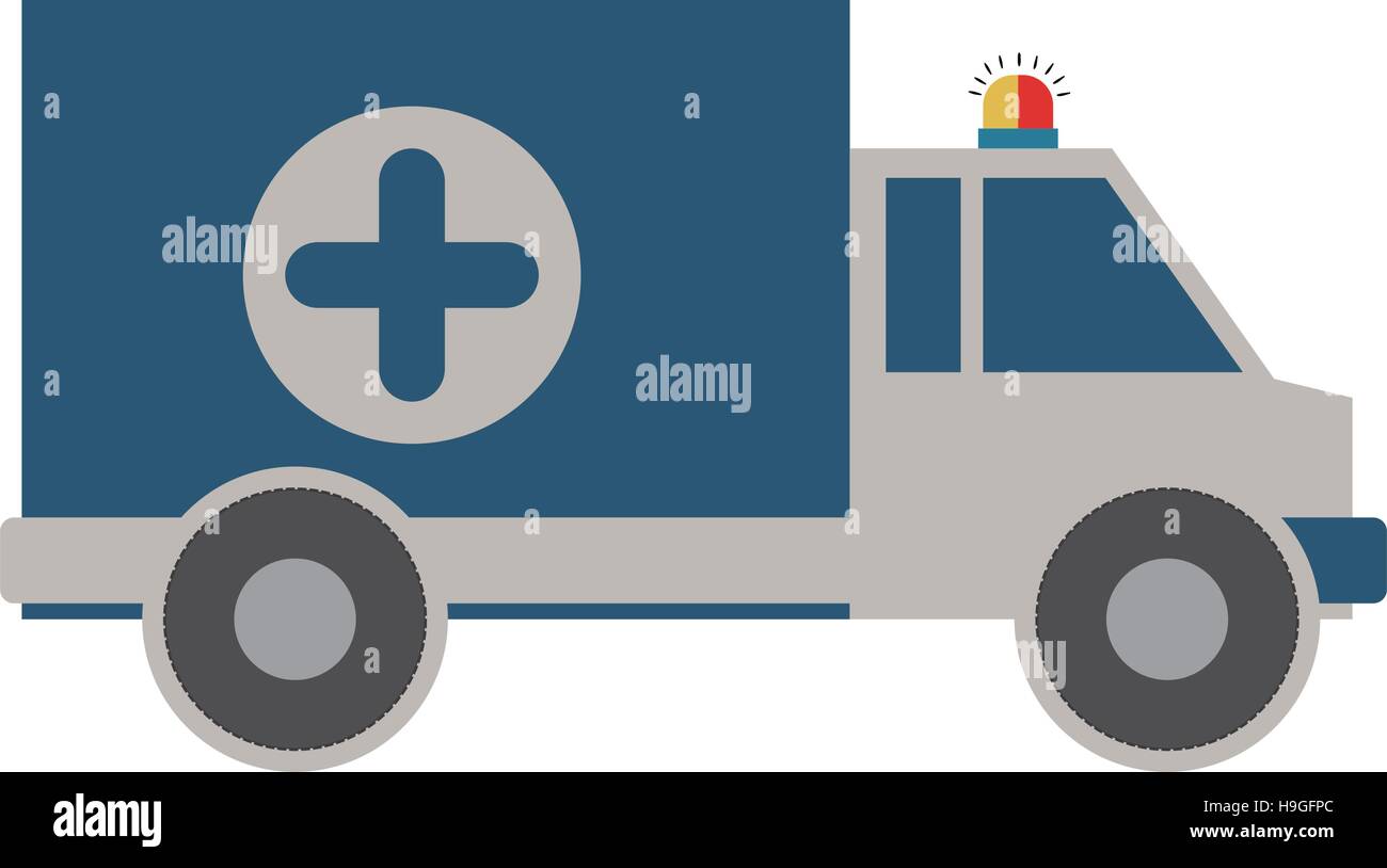 Ambulance icon. Medical health care hospital and emergency theme ...