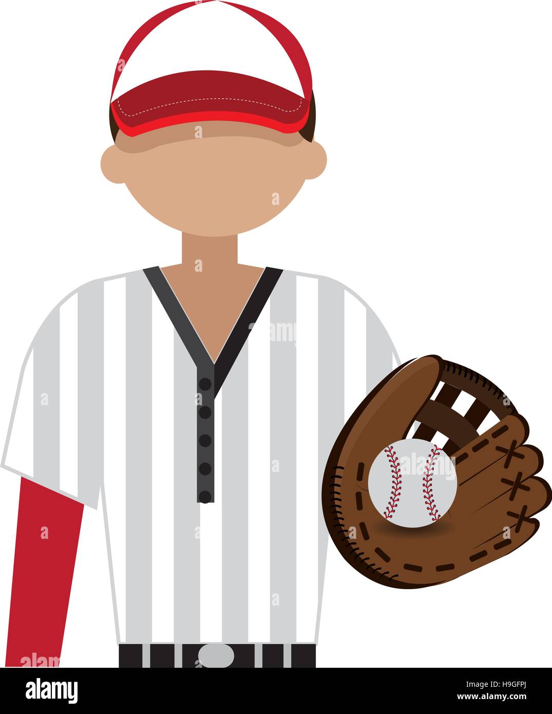 baseball club player field label design vector illustration eps 10 ...