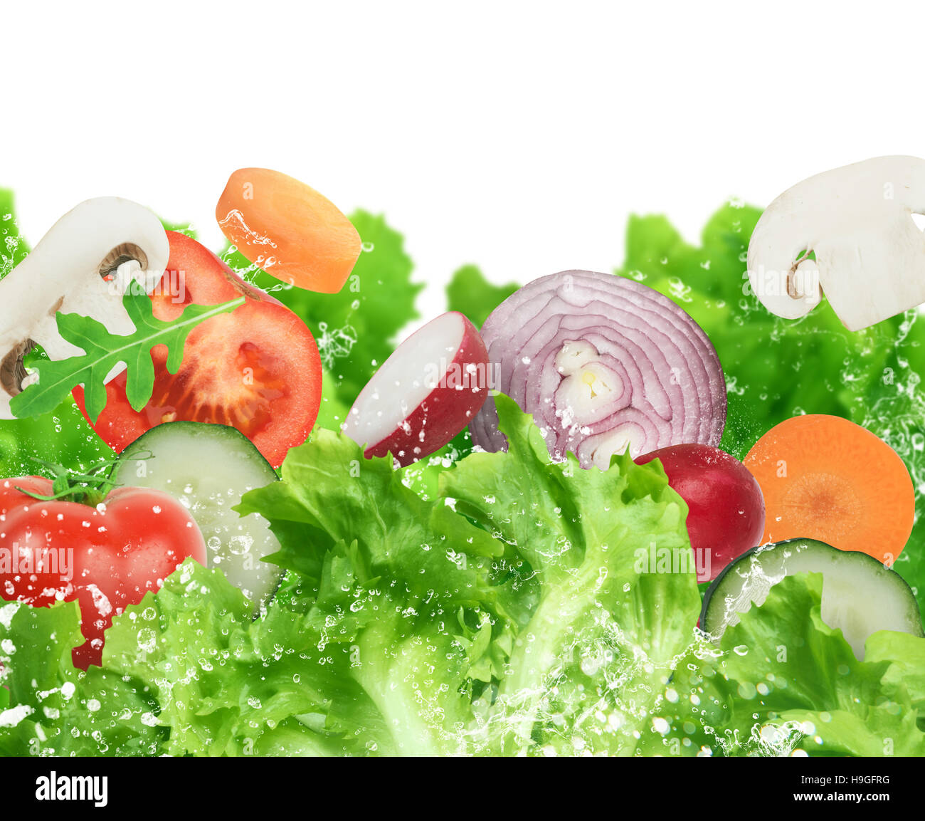 Background salad hi-res stock photography and images - Alamy