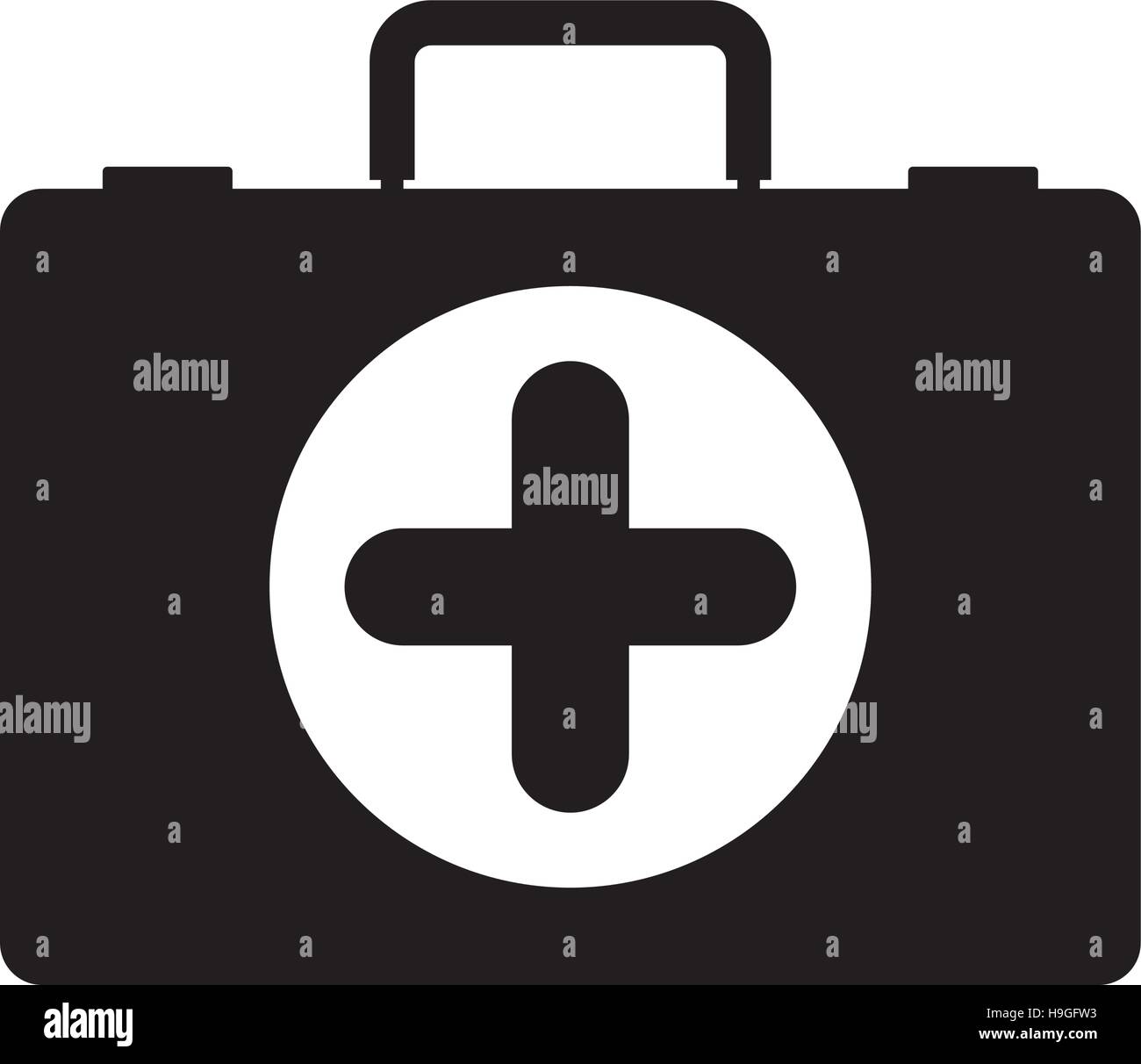 Medical kit icon. Medical health care hospital and emergency theme ...