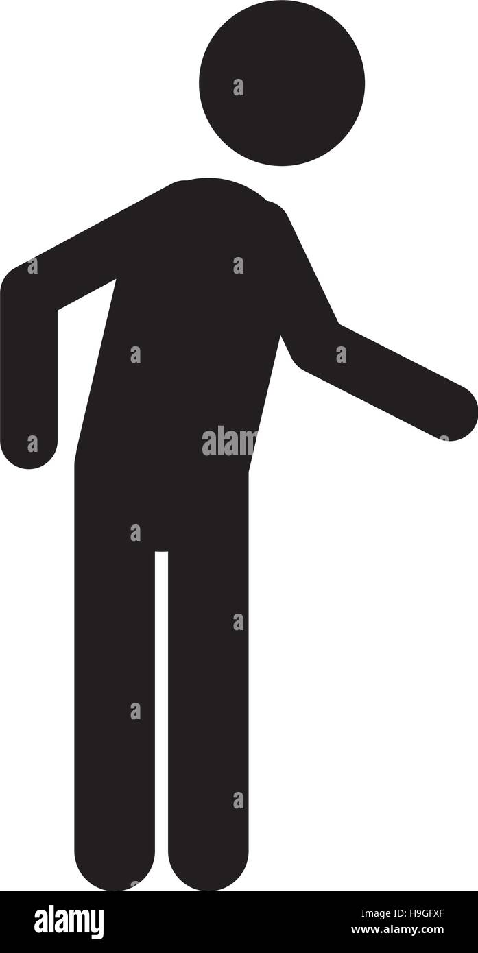 Pictogram icon. People person figure and human theme. Isolated design ...