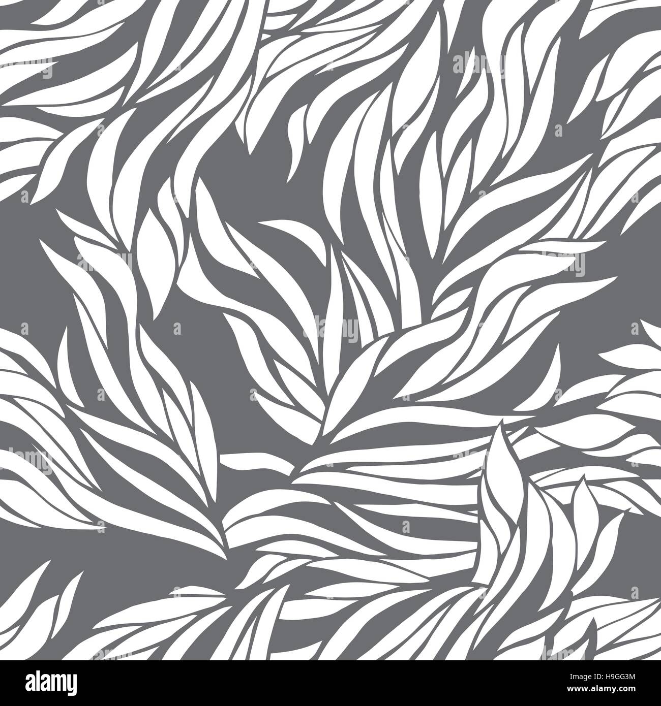 Vector seamless grey and white pattern hand drawn ink for wallpaper ...