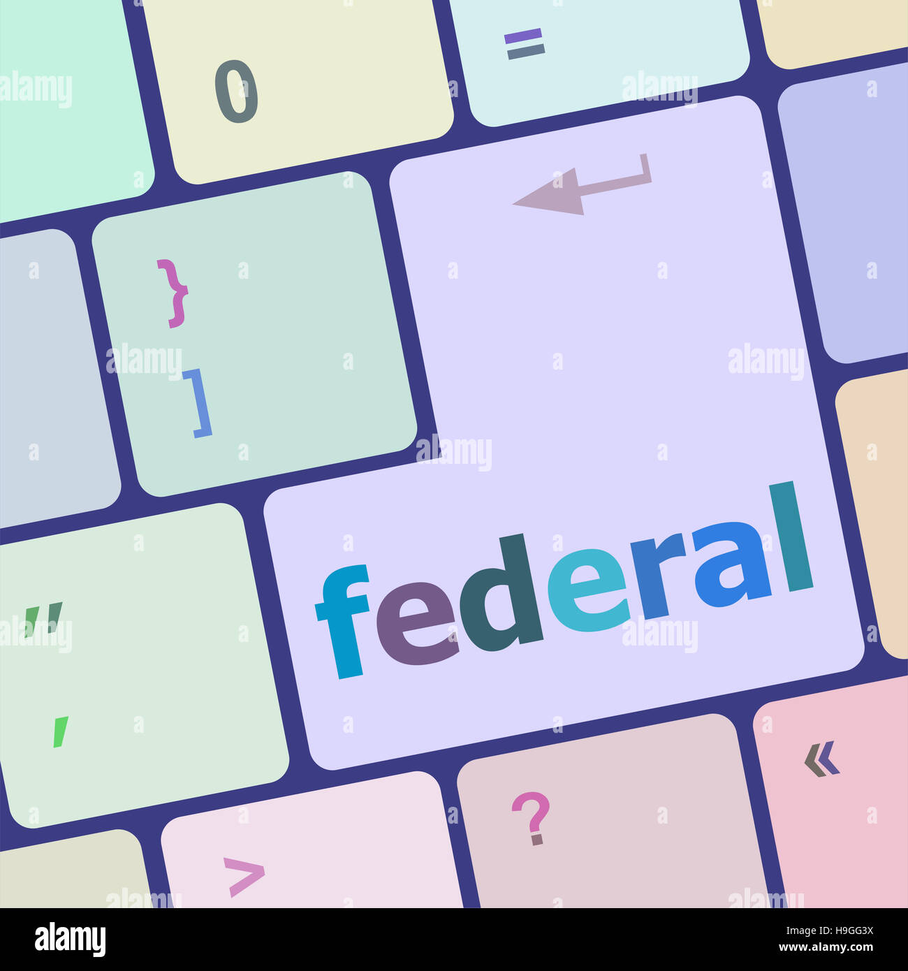 Federal button hi-res stock photography and images - Alamy