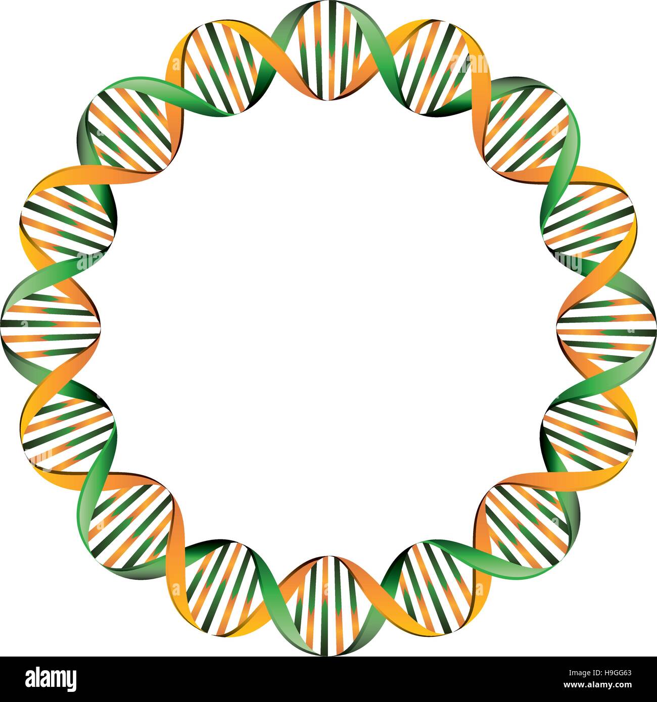 Molecular structure of DNA vector illustration design Stock Vector ...