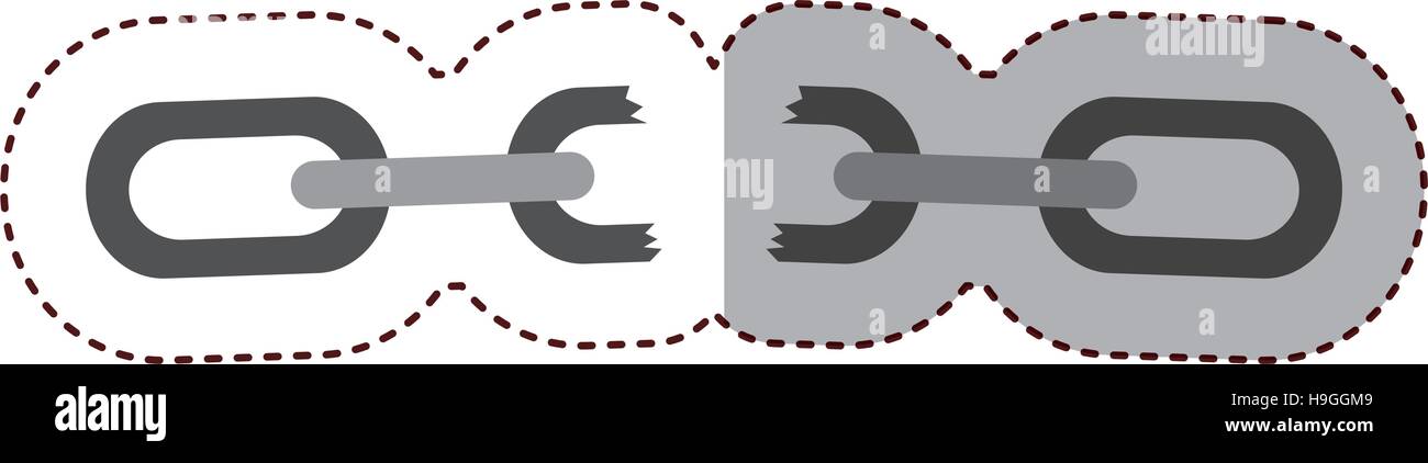 Link icon. Connection internet and chain theme. Isolated design. Vector ...