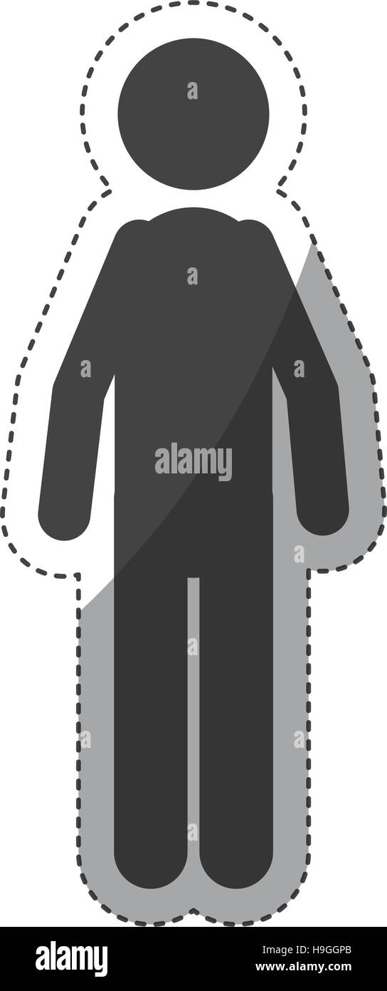 Pictogram icon. People person figure and human theme. Isolated design ...