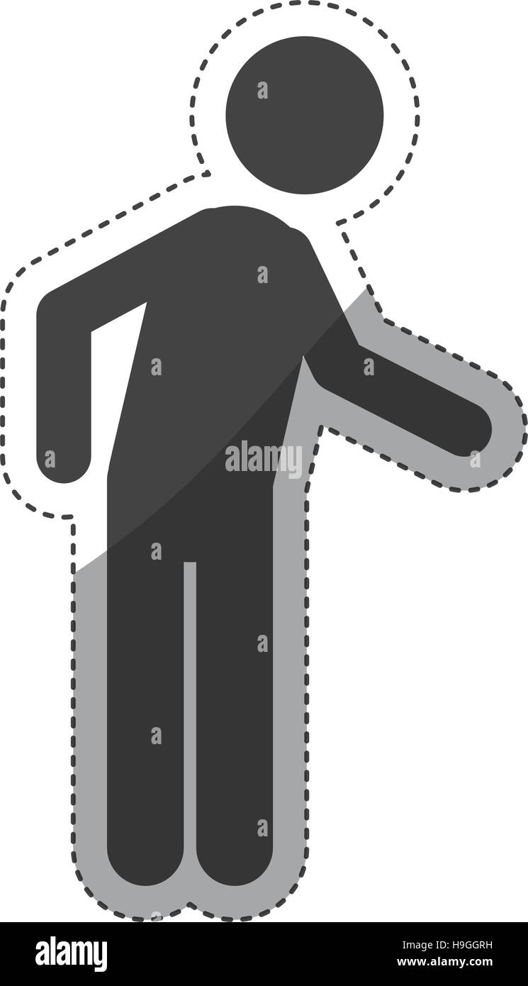 Pictogram icon. People person figure and human theme. Isolated design ...